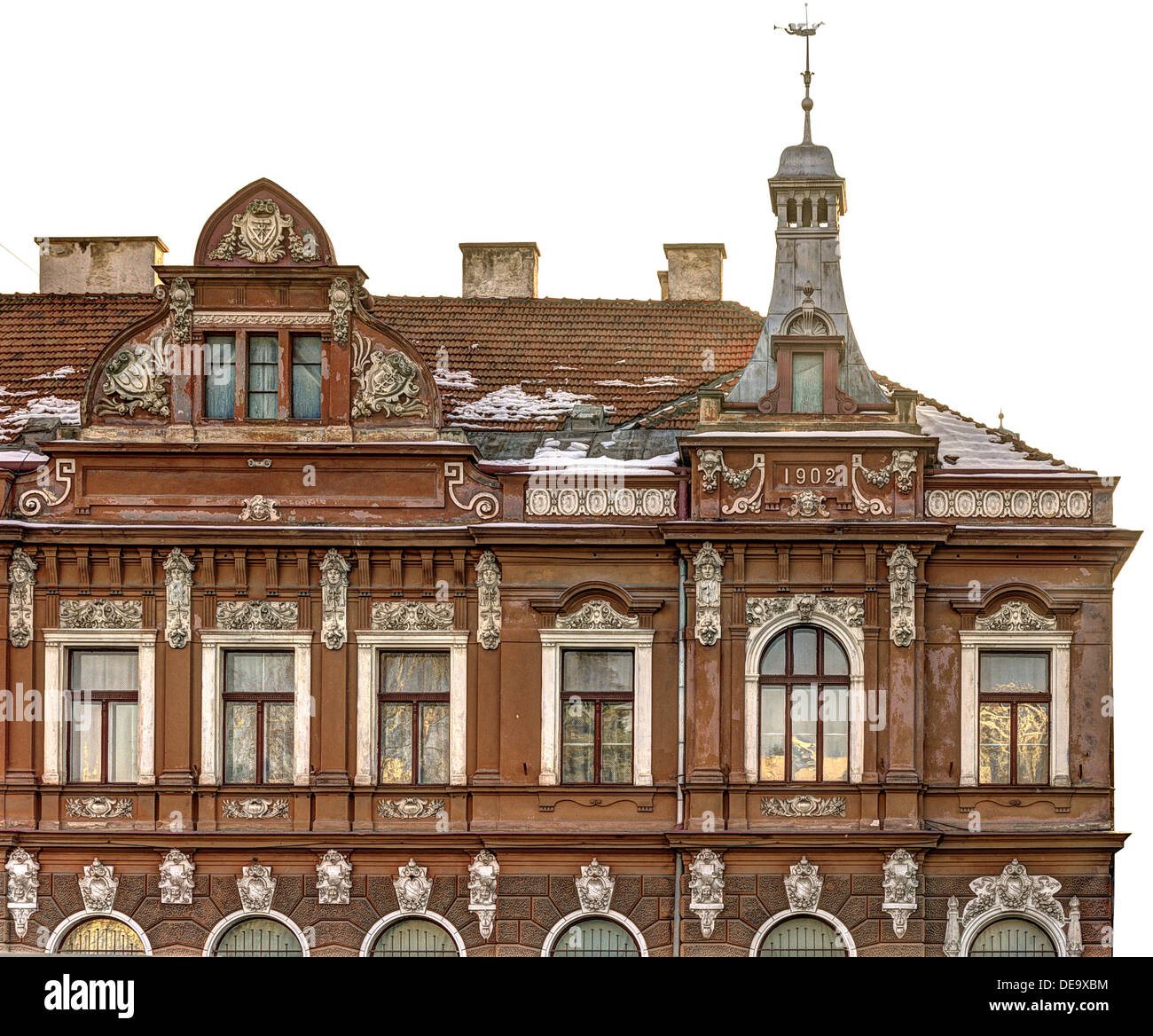 Old style building facade Stock Photo - Alamy