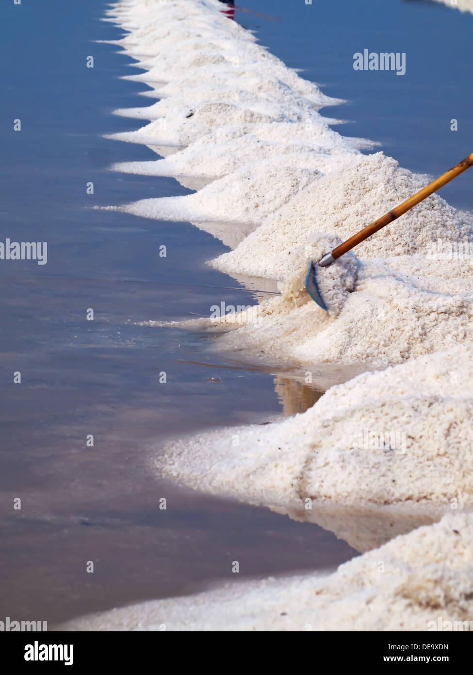Raking salt hi-res stock photography and images - Alamy