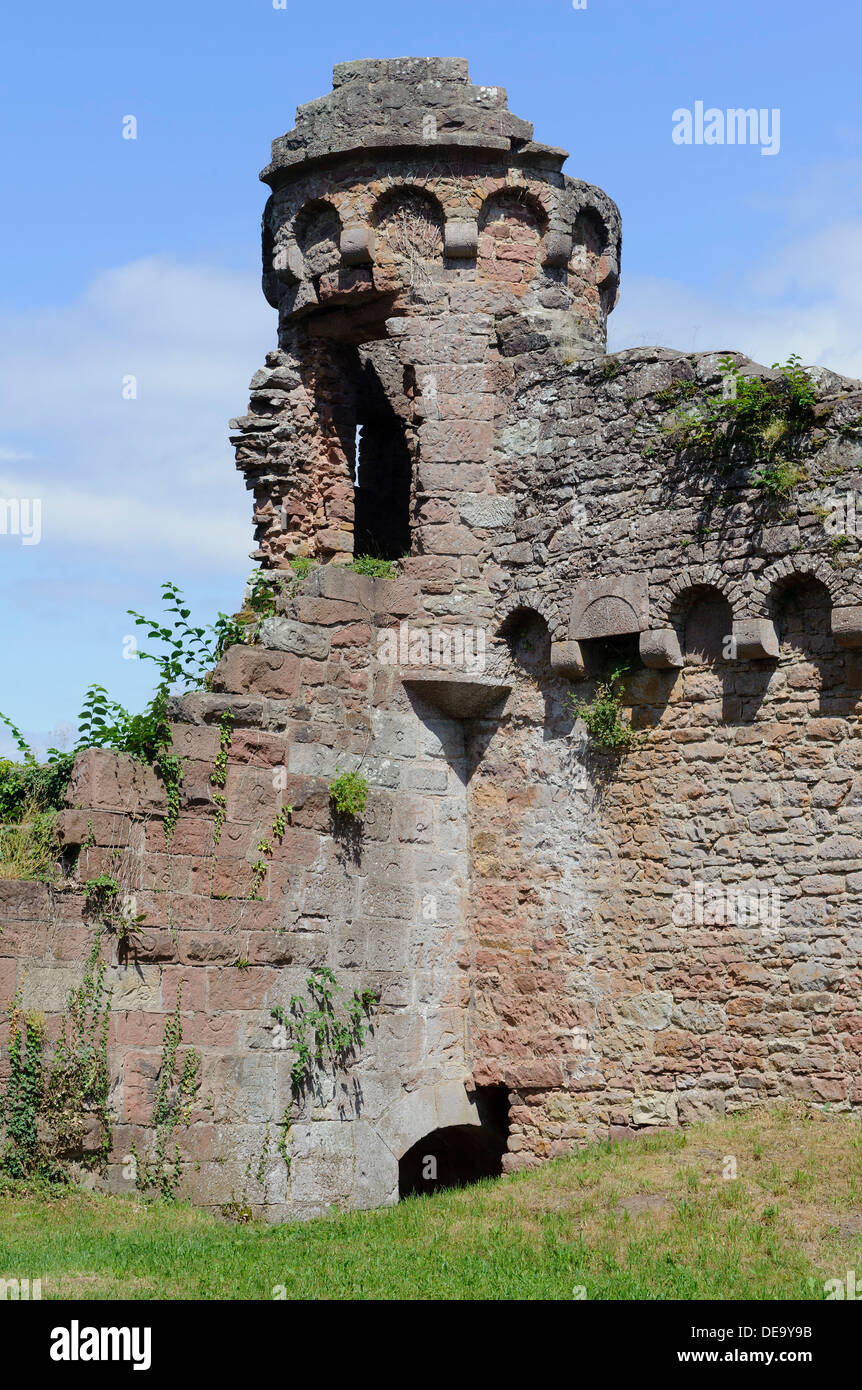 Staufer era knight's castle Burg Wildenberg (Wildenburg)(12.c.) in ...