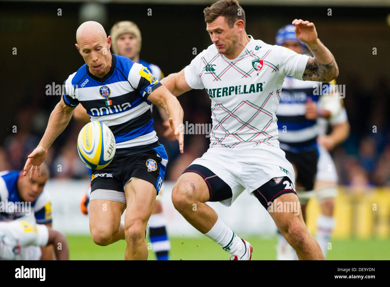 BATH, UK - Saturday 14th September 2013. Bath's Peter Stringer and ...