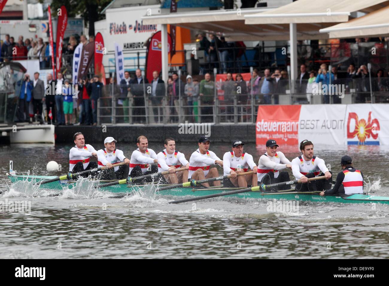 Hamburg, Germany. 14th Sep, 2013. Germany's eight-man team Maximilian ...
