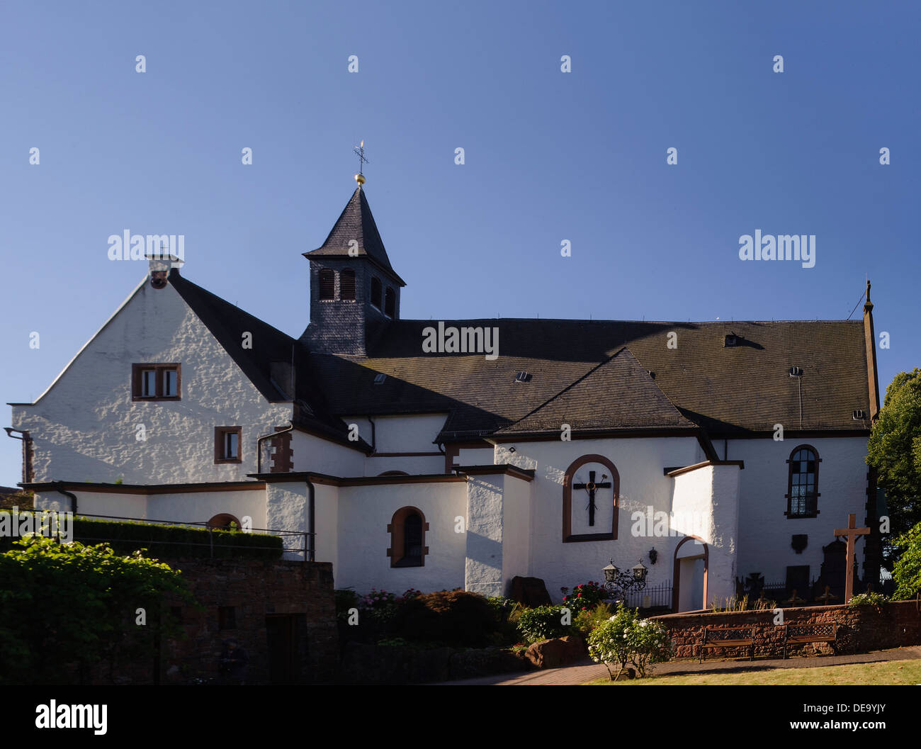 Engelberg monastery in in Grossheubach on Main, Bavaria, Germany Stock ...