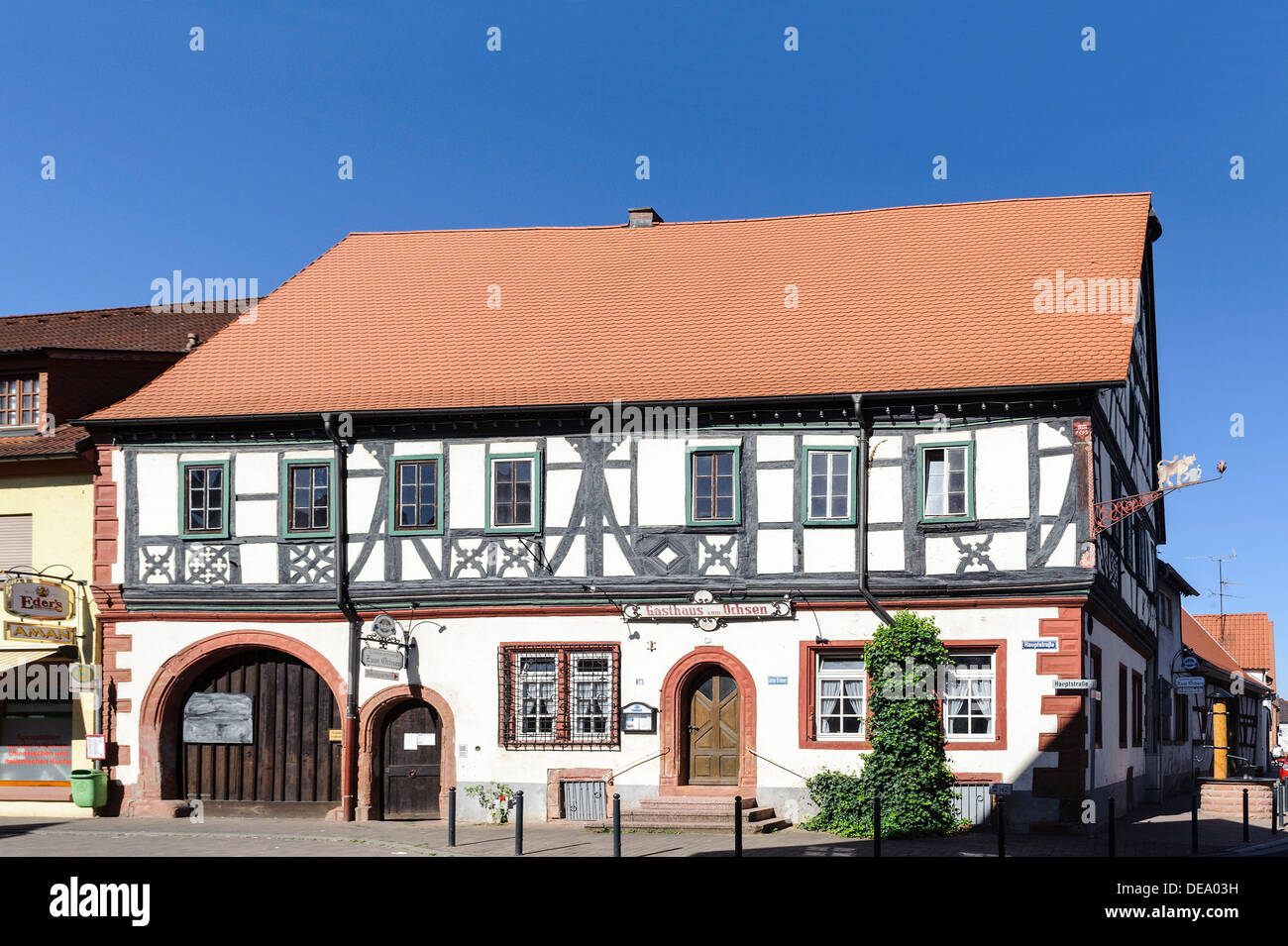 Restaurant The Ox (Zum Ochsen) in Grosswallstadt on Main, Bavaria ...