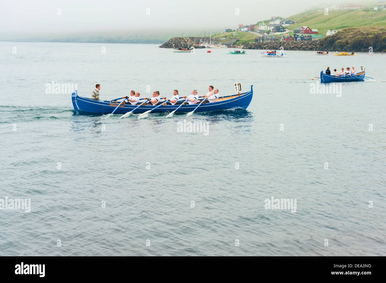 Traditional rowing boat(s) in the Faroe Islands Stock Photo - Alamy