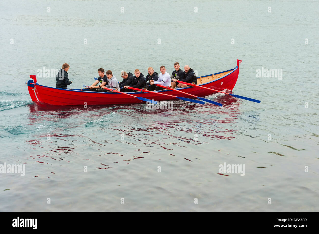 Traditional rowing boat(s) in the Faroe Islands Stock Photo - Alamy