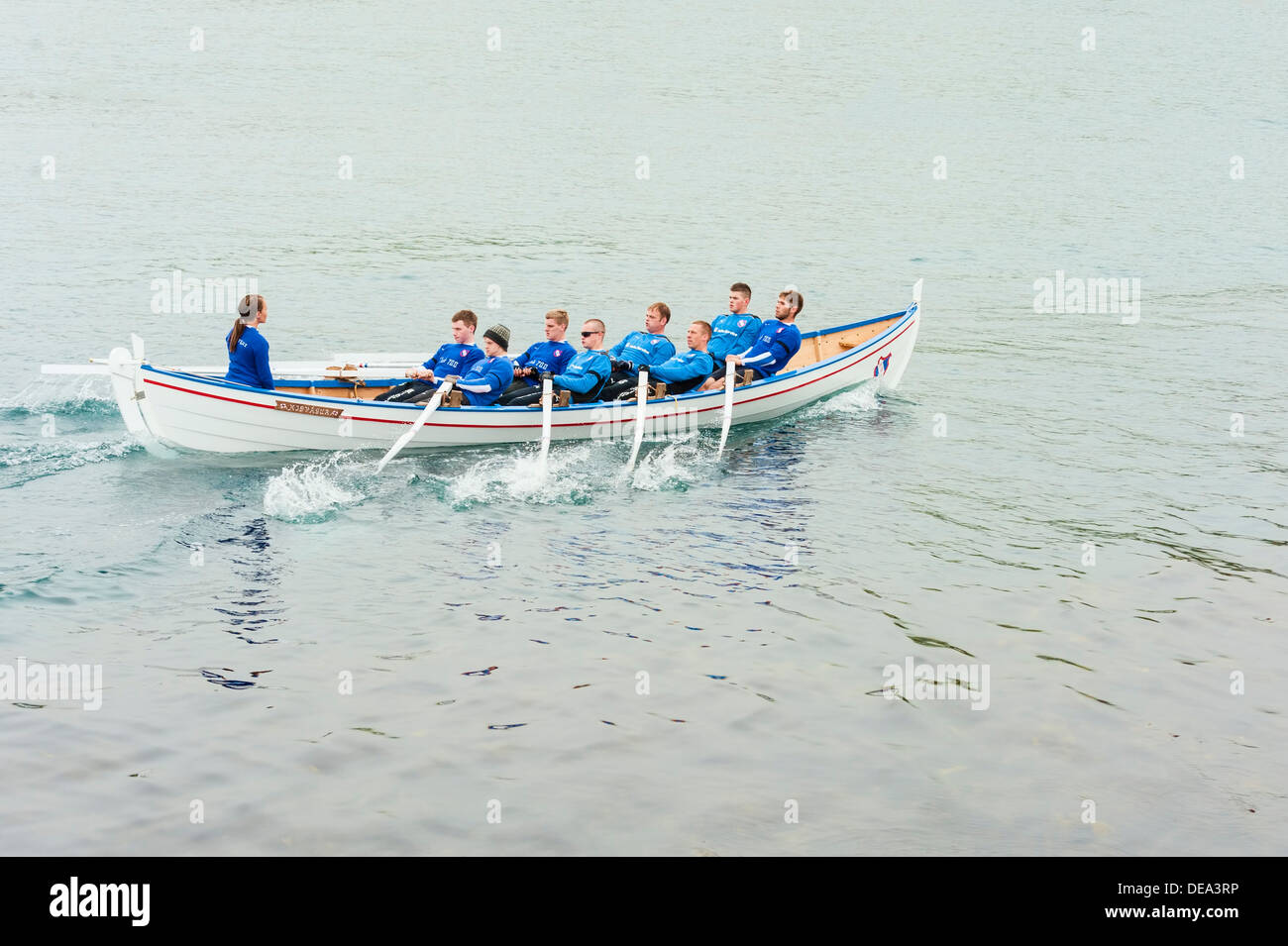 Traditional rowing boat(s) in the Faroe Islands Stock Photo - Alamy