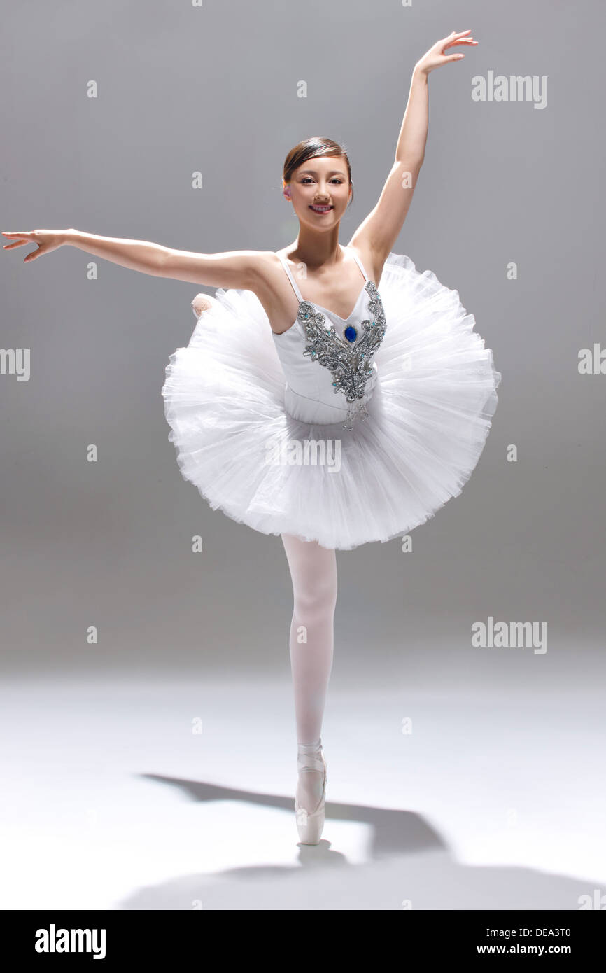 Ballerina leg raised young hi-res stock photography and images - Alamy