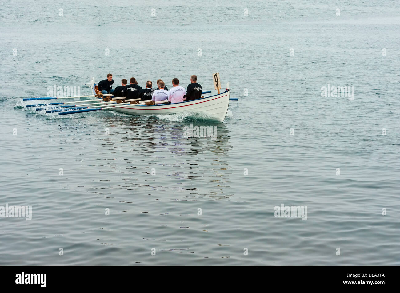 Traditional rowing boat(s) in the Faroe Islands Stock Photo - Alamy