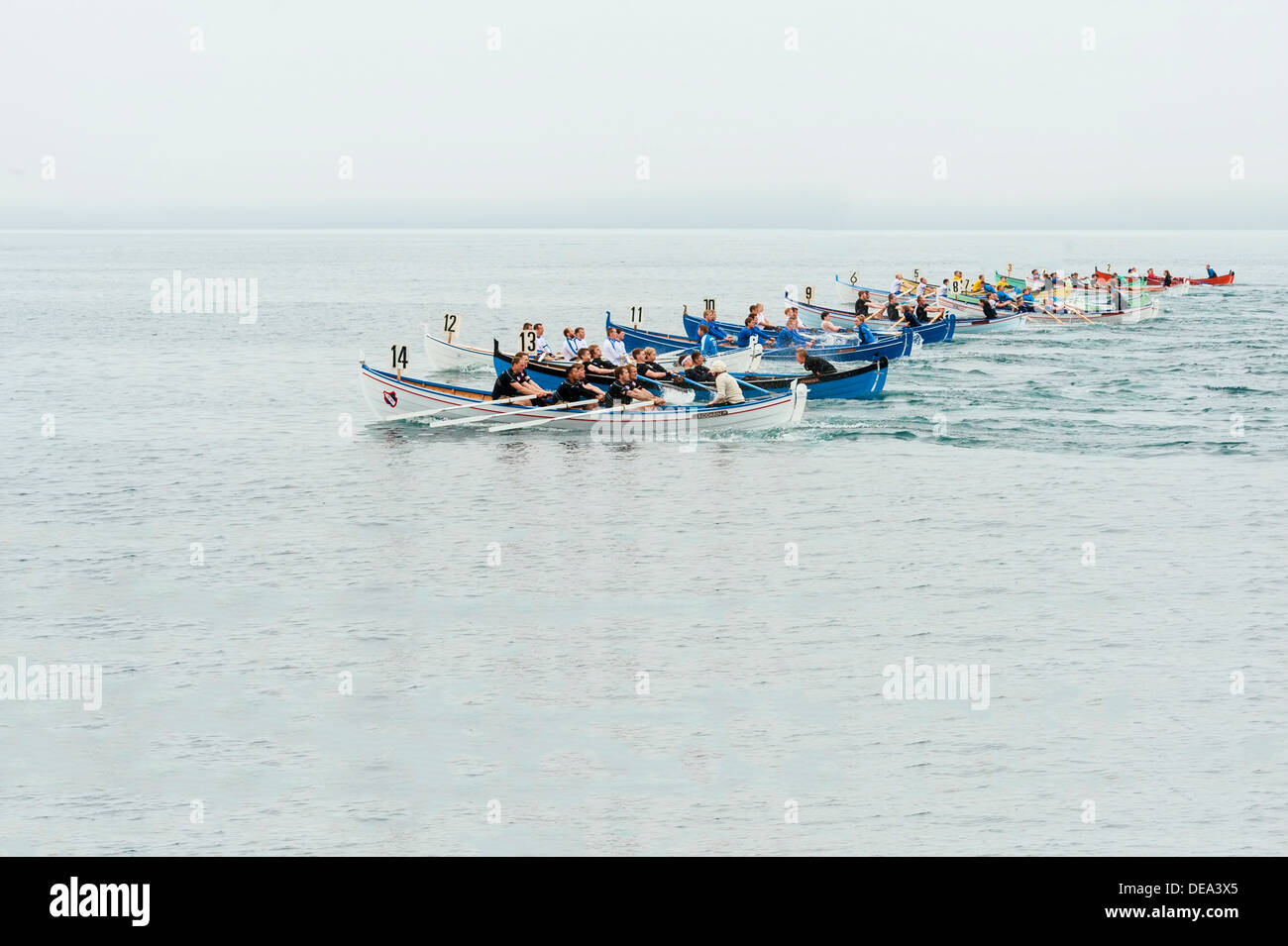 Traditional rowing boat(s) in the Faroe Islands Stock Photo - Alamy