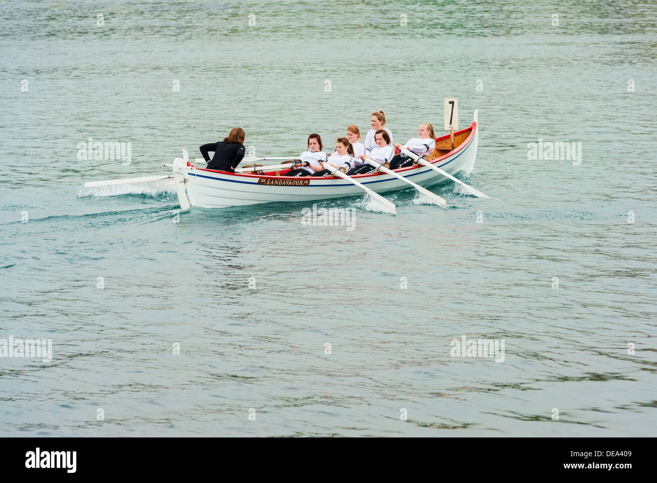 Traditional rowing boat(s) in the Faroe Islands Stock Photo - Alamy