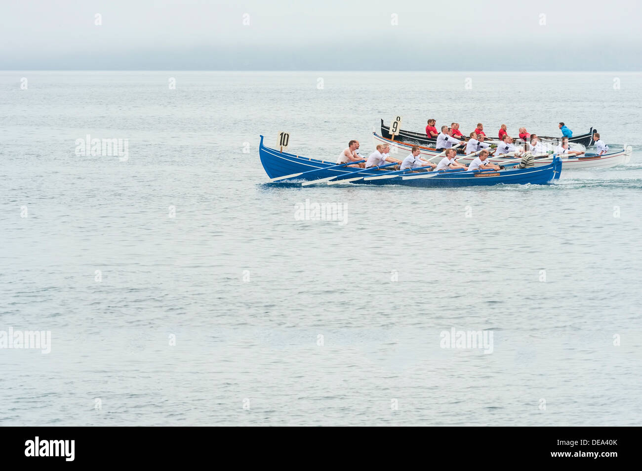 Traditional rowing boat(s) in the Faroe Islands Stock Photo - Alamy