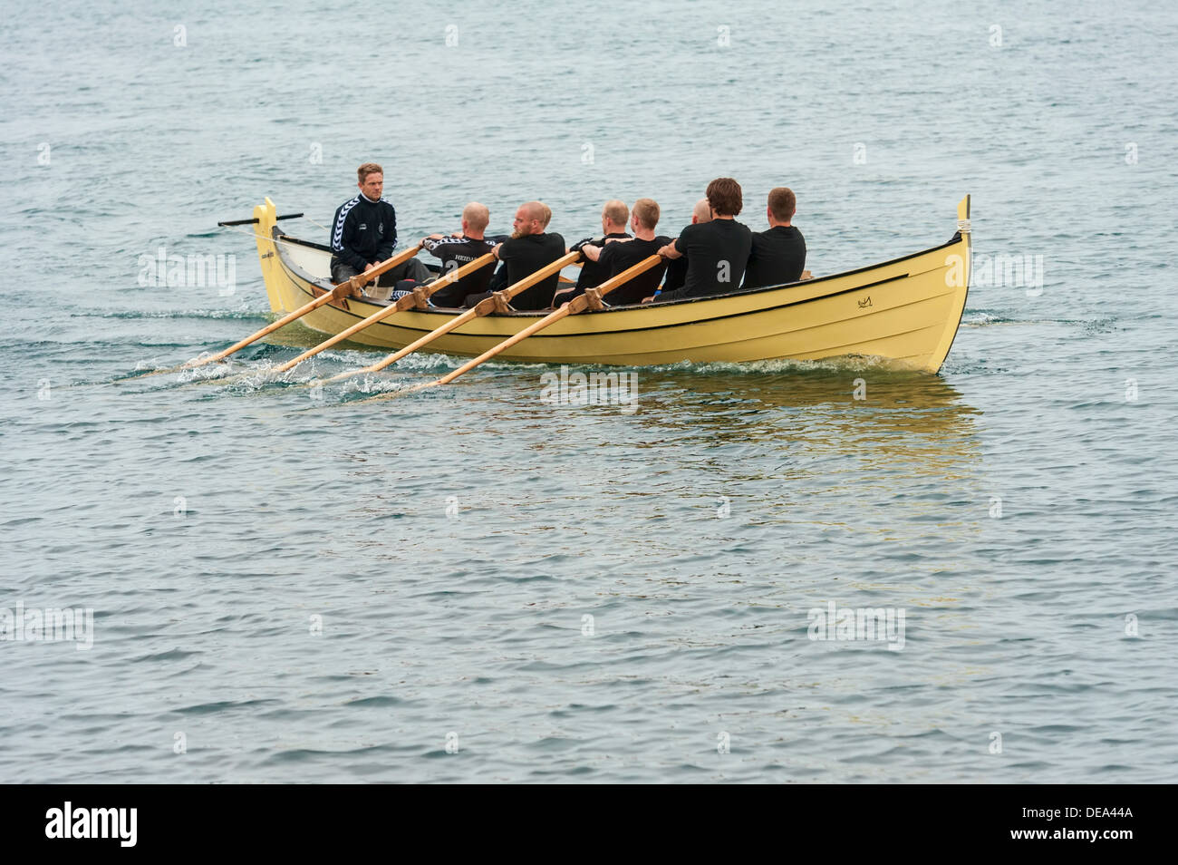 Traditional rowing boat(s) in the Faroe Islands Stock Photo - Alamy