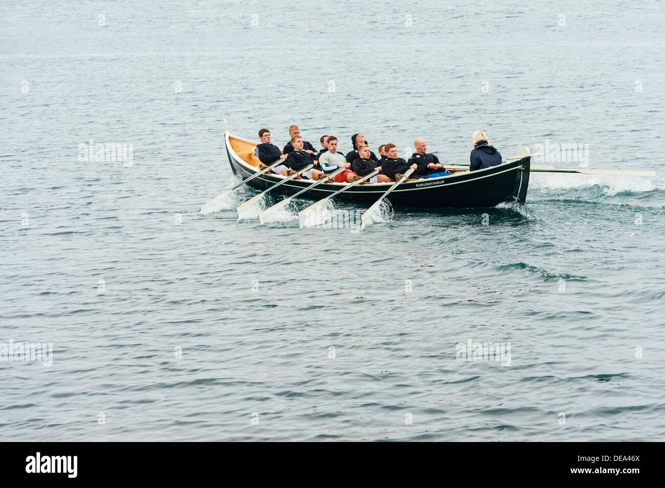 Traditional rowing boat(s) in the Faroe Islands Stock Photo - Alamy