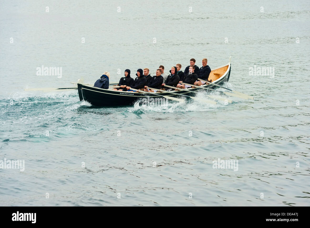Traditional rowing boat(s) in the Faroe Islands Stock Photo - Alamy