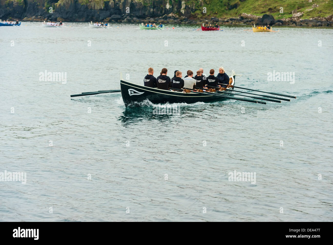 Traditional rowing boat(s) in the Faroe Islands Stock Photo - Alamy