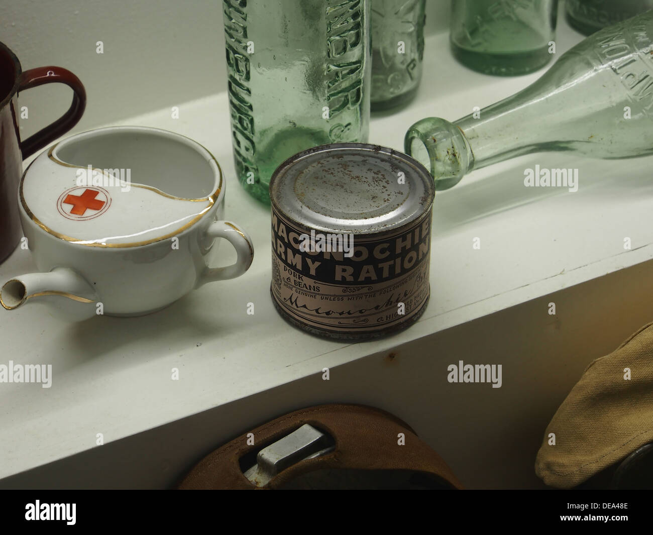 The Maconochie army ration, displayed at the Musée Somme 1916 in Albert ...