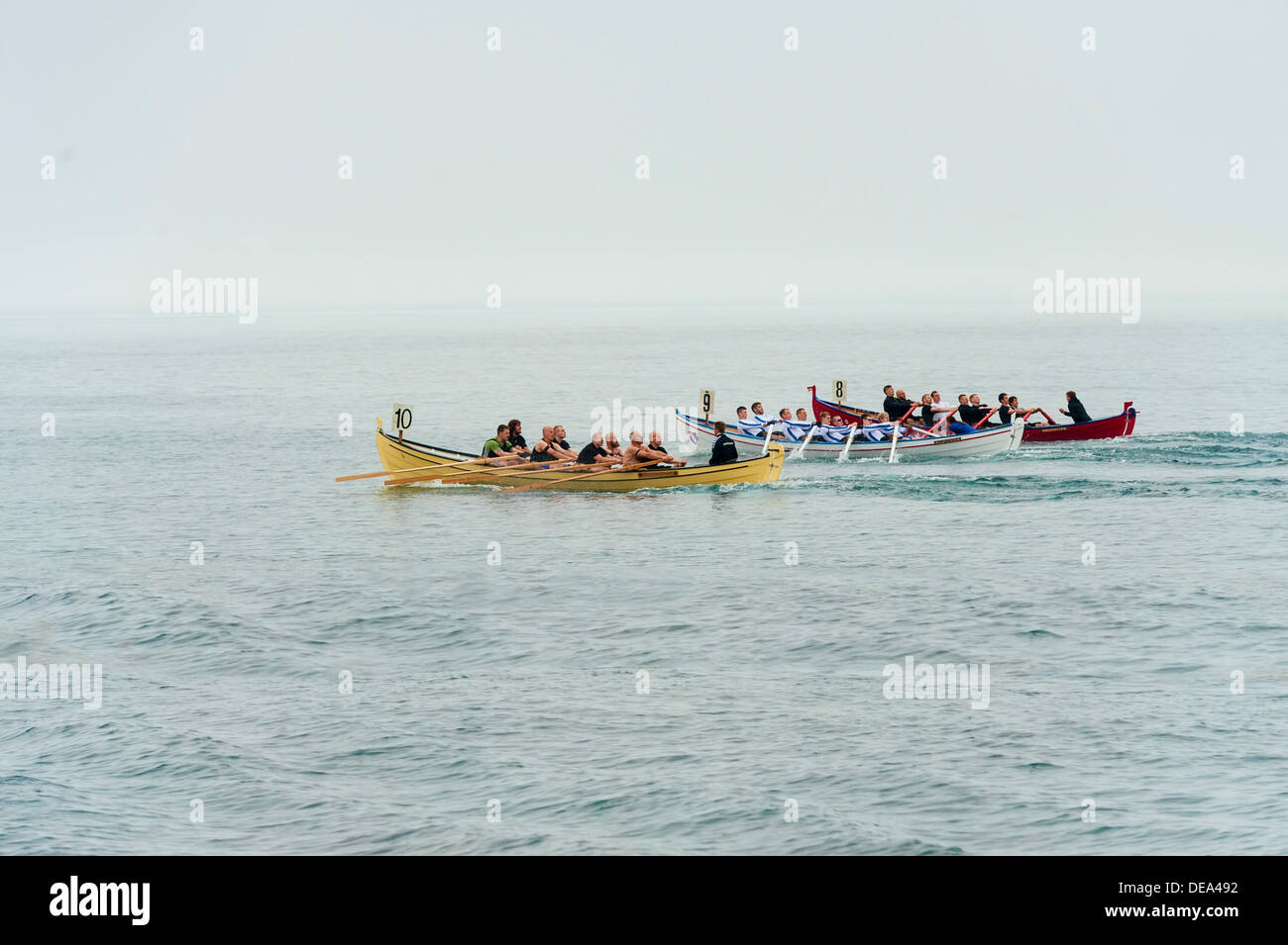 Traditional rowing boat(s) in the Faroe Islands Stock Photo - Alamy