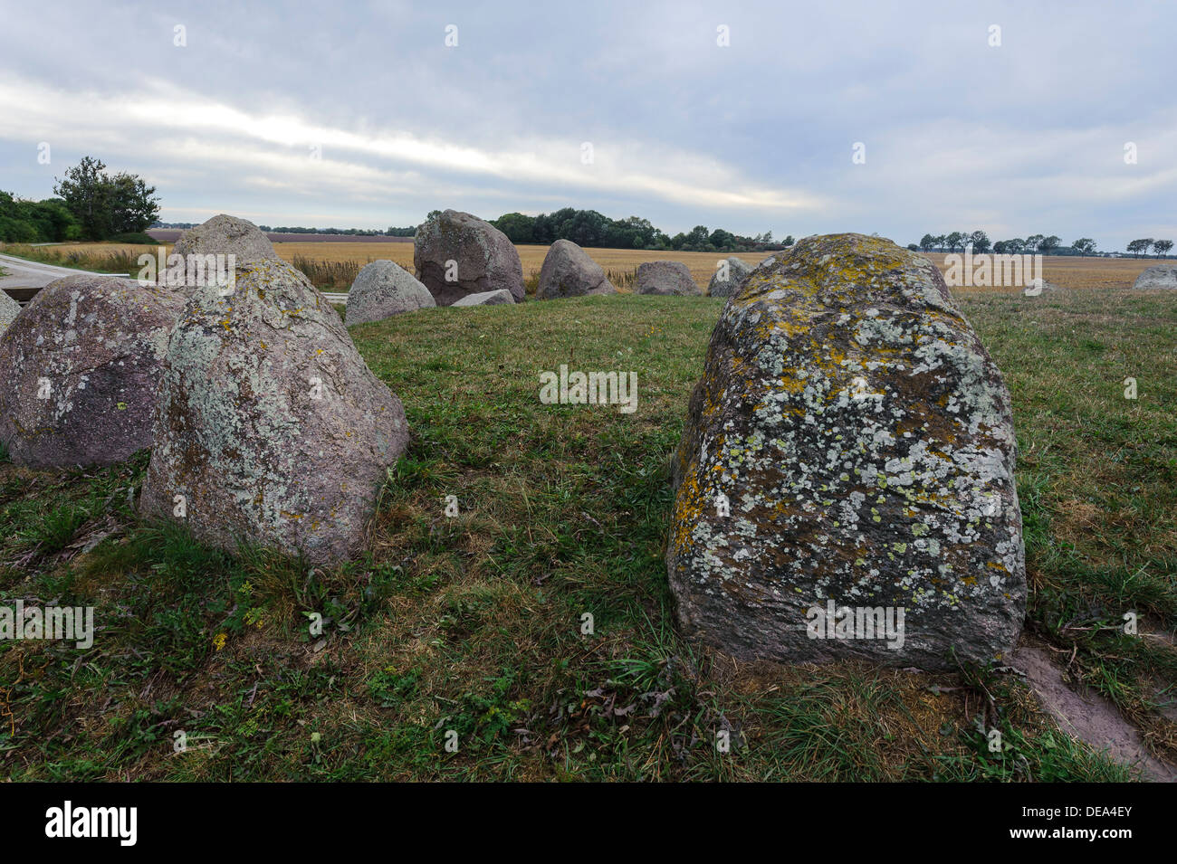megalithic tomb from Neolithic age near Nobbin, isle of Rügenl ...