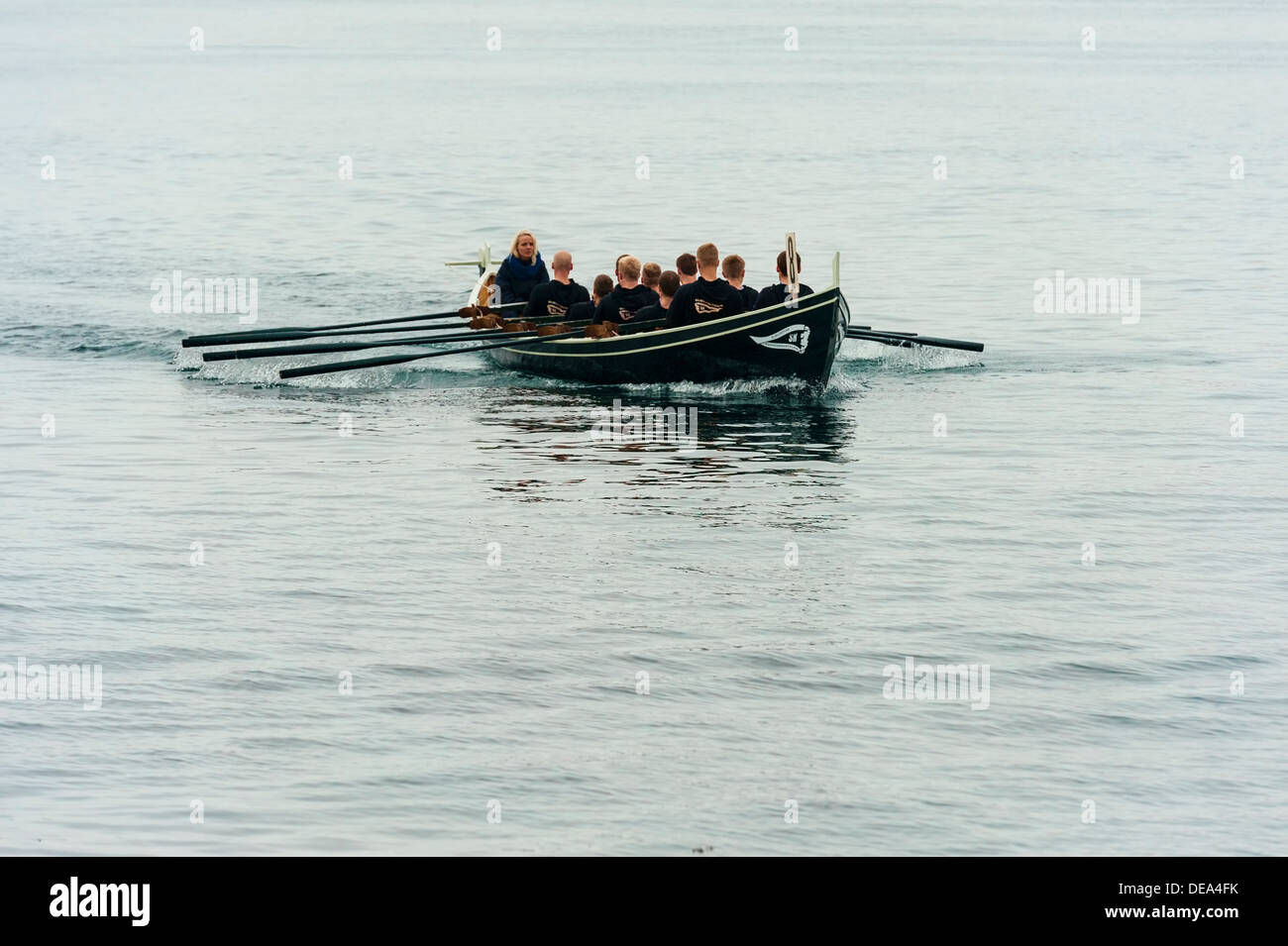 Traditional rowing boat(s) in the Faroe Islands Stock Photo - Alamy
