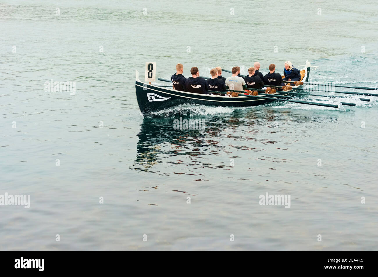 Traditional rowing boat(s) in the Faroe Islands Stock Photo - Alamy