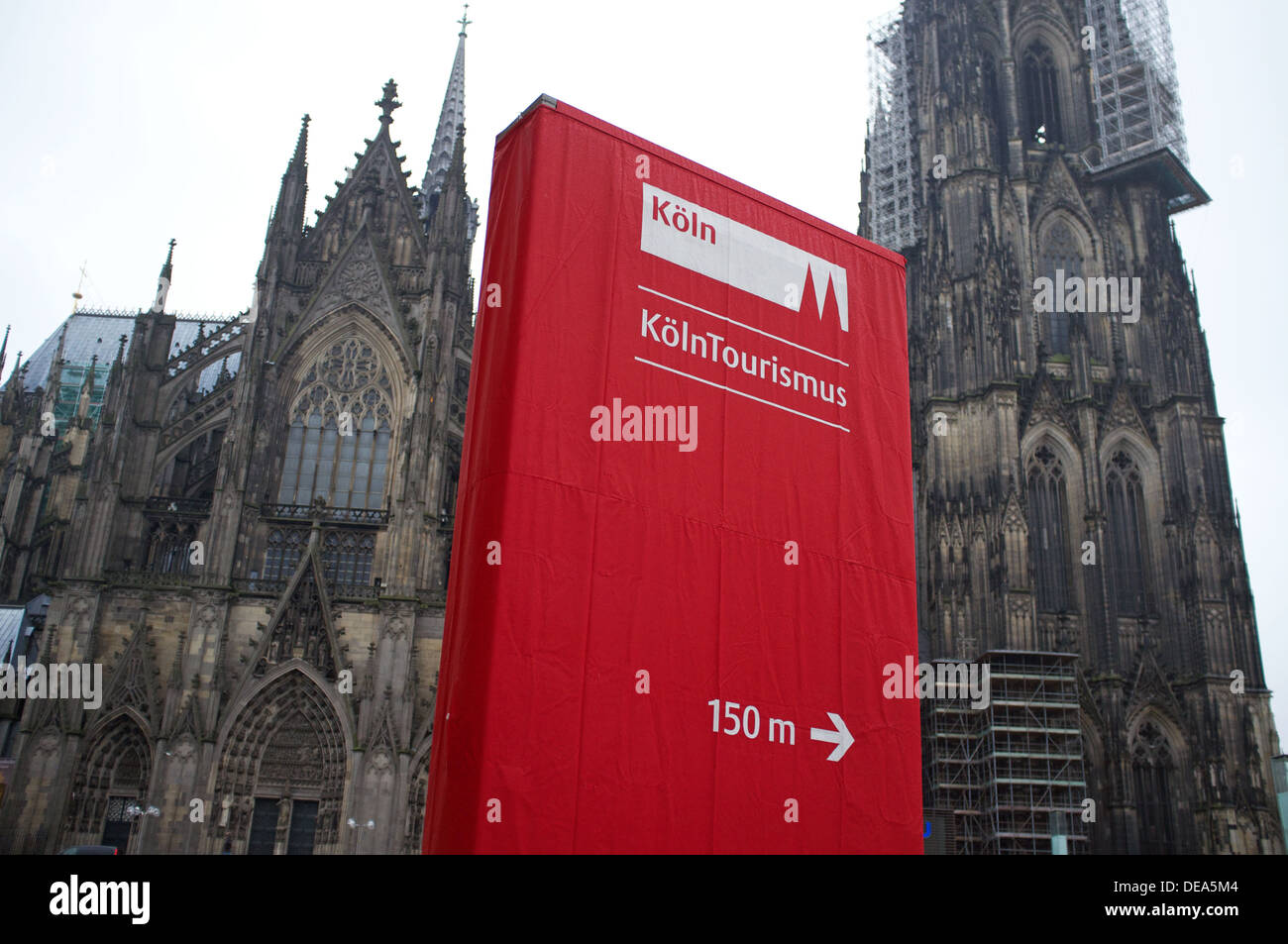 Tourist information sign Cologne Germany Stock Photo - Alamy