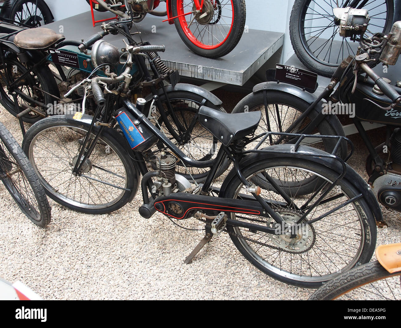 The Motobecane collection at the Museum of Motorcycles and Bicycles in ...
