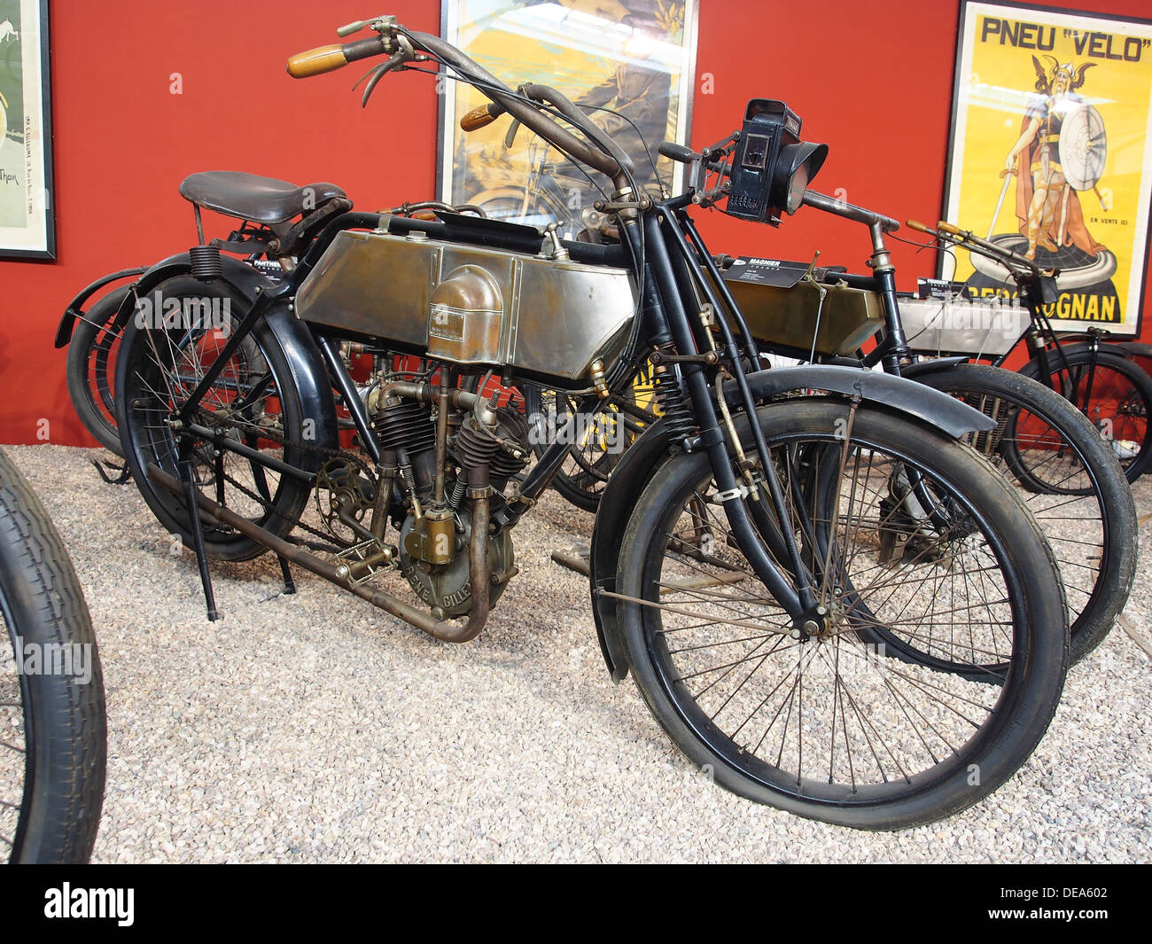 The Rene Gillet motorcycle, displayed at the Museum of Motorcycles and ...