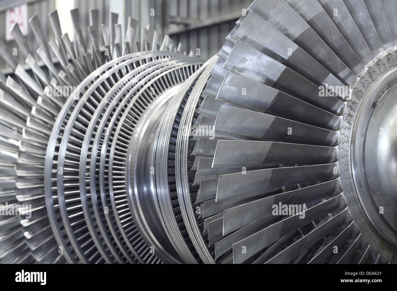Internal rotor of a steam Turbine at workshop Stock Photo - Alamy