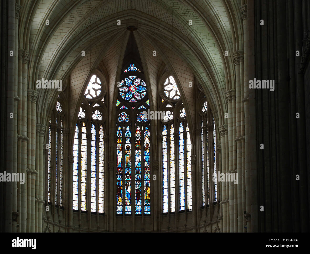 Amiens Cathedral in France is renowned for its stunning stained glass ...