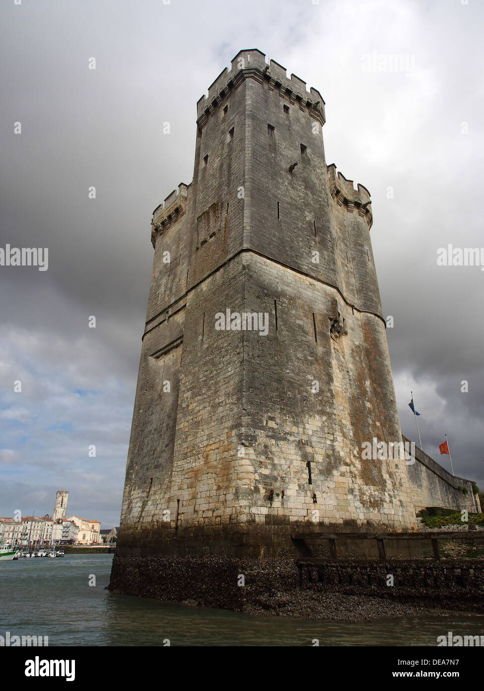 Tour St Nicolas in La Rochelle, France, is a historic tower that once ...