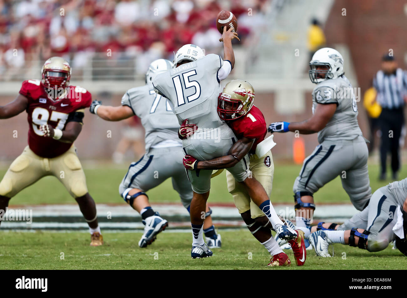 September 14, 2013: Florida State Seminoles defensive back Tyler Hunter ...