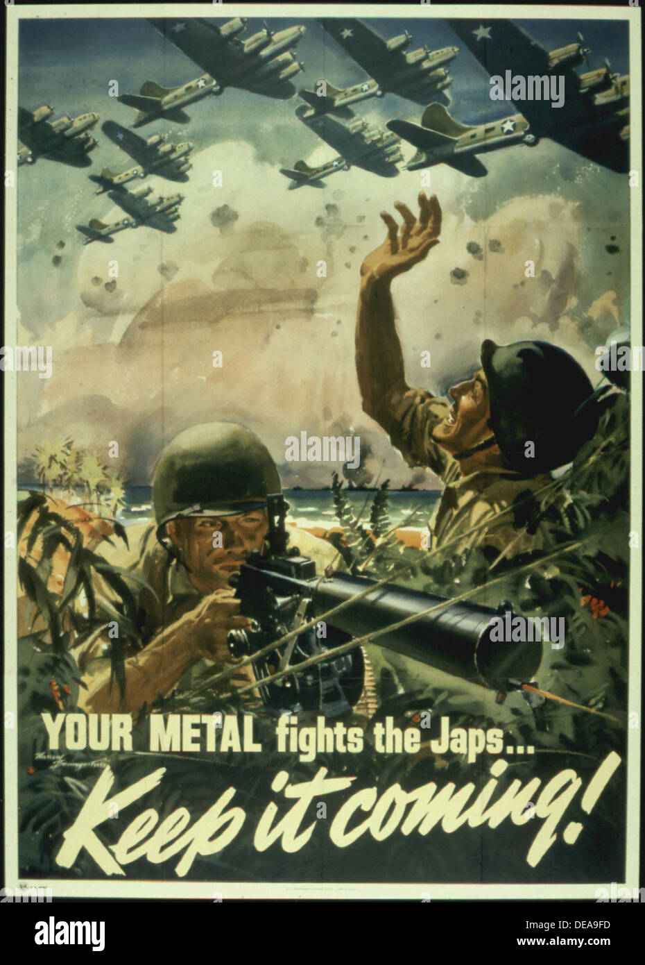 YOUR METAL FIGHTS THE JAPS. KEEP IT COMING 516262 Stock Photo - Alamy
