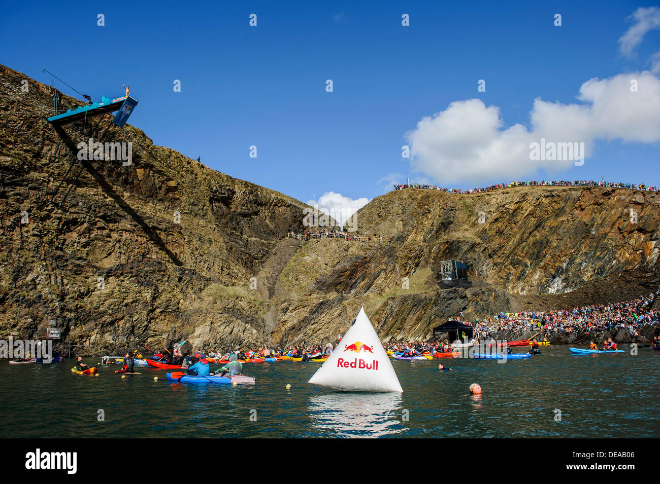 St Davids, Wales, UK. 14th Sep, 2013. A general view from the water ...