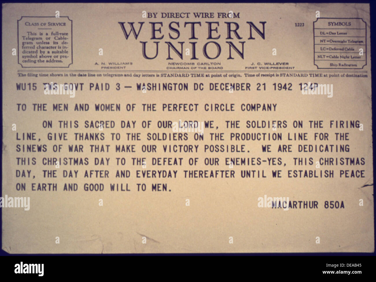 Vintage western union hi-res stock photography and images - Alamy