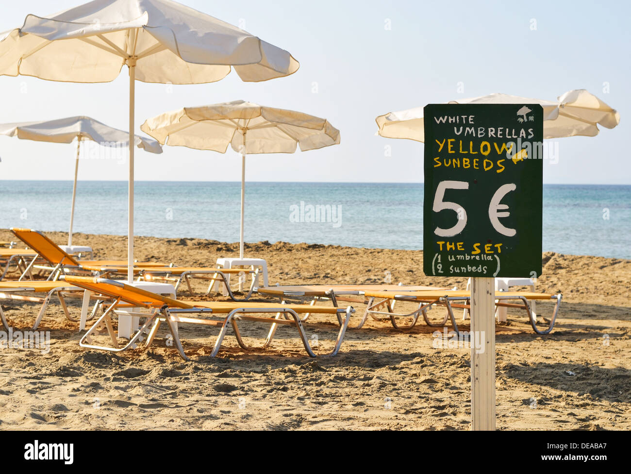 Beach rental service concept Stock Photo - Alamy
