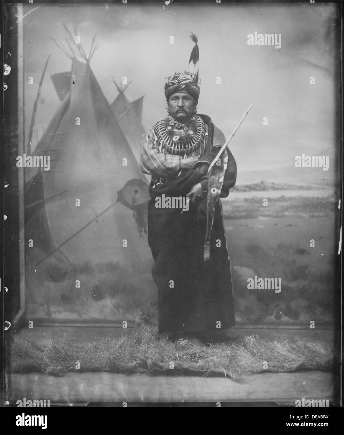 This image features a chief from the Sauk and Fox tribes. The Sauk and ...