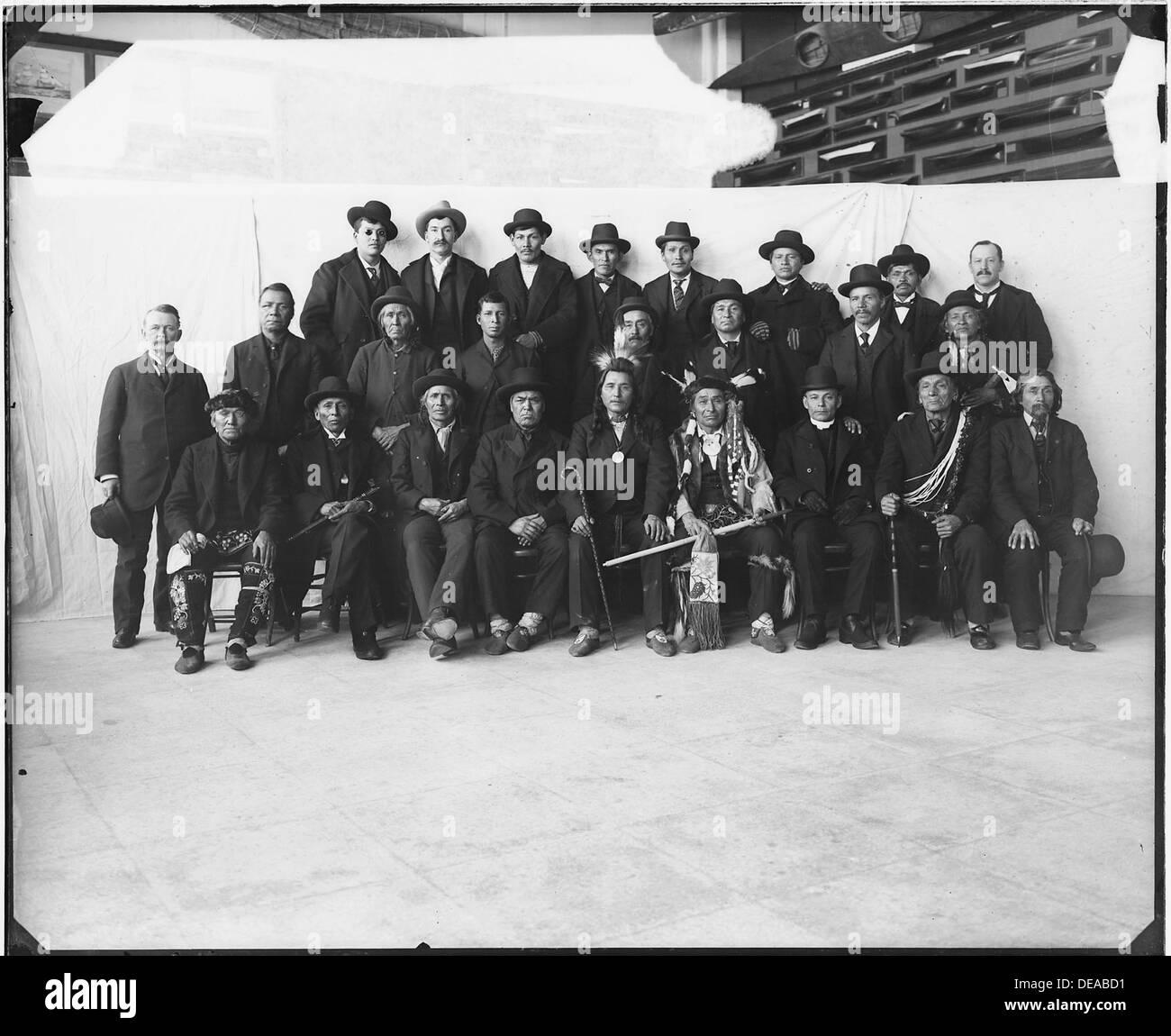 A Chippewa delegation, representing the indigenous people of the ...