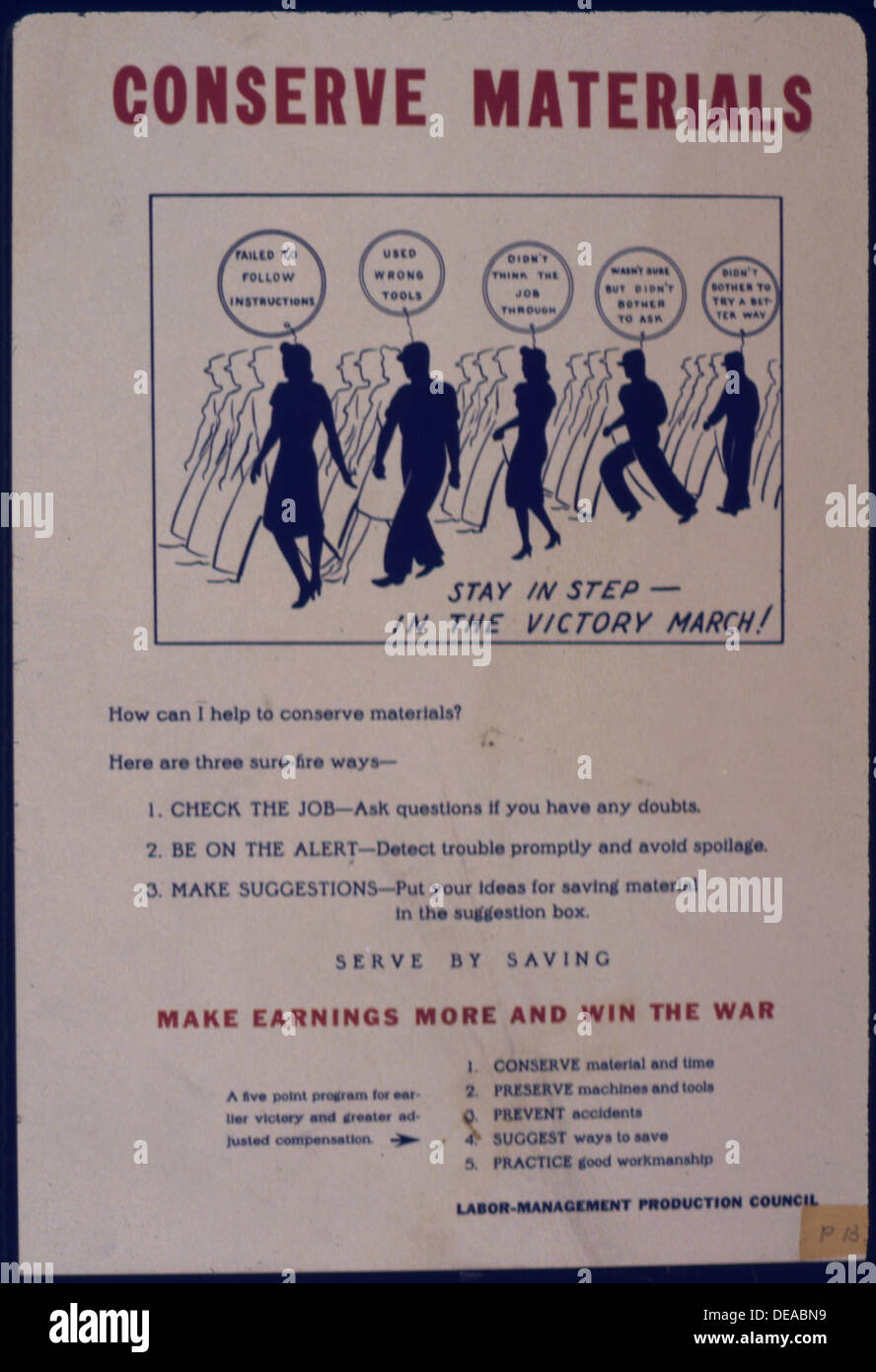 A campaign to conserve materials through recycling and sustainable ...