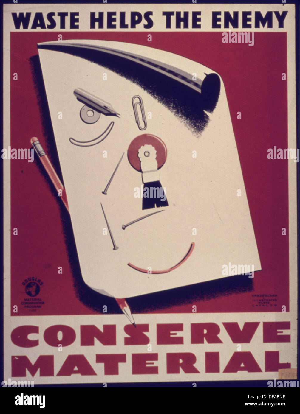 A message emphasizing the importance of conserving materials, a ...