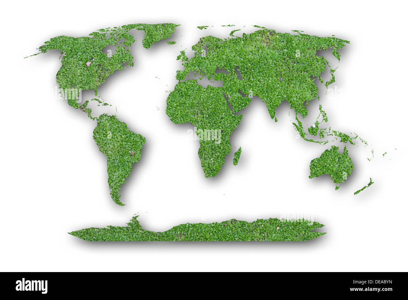 Vegetation map world Cut Out Stock Images & Pictures - Alamy