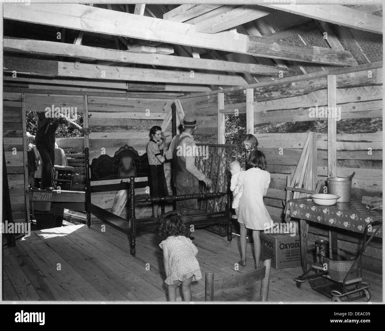 Coosa Valley, Alabama. Moving into new home off of the reservation ...