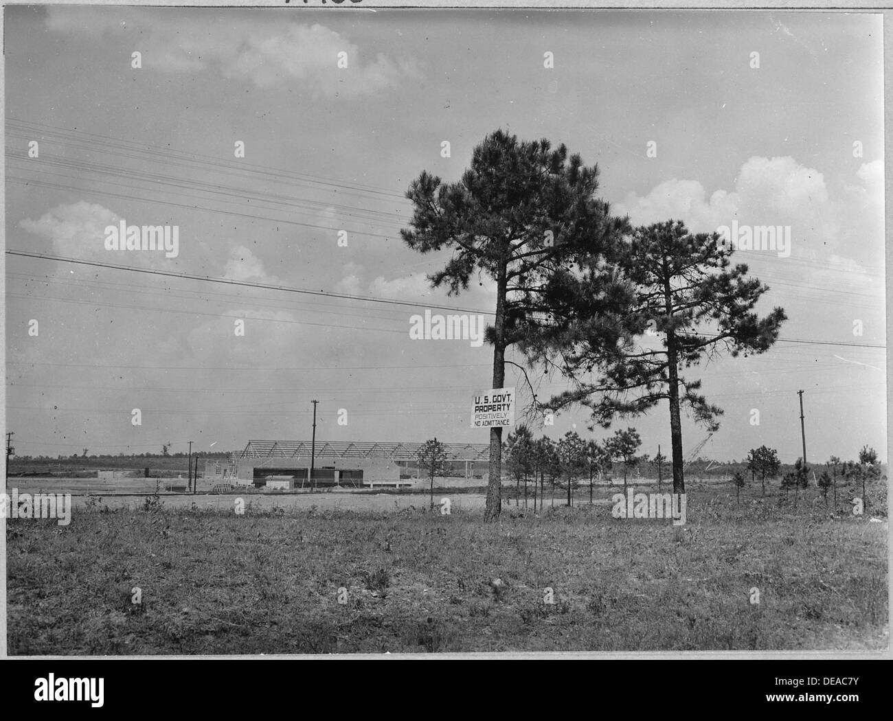 A view of the Gadsden Ordnance Plant in Coosa Valley, Alabama. The ...