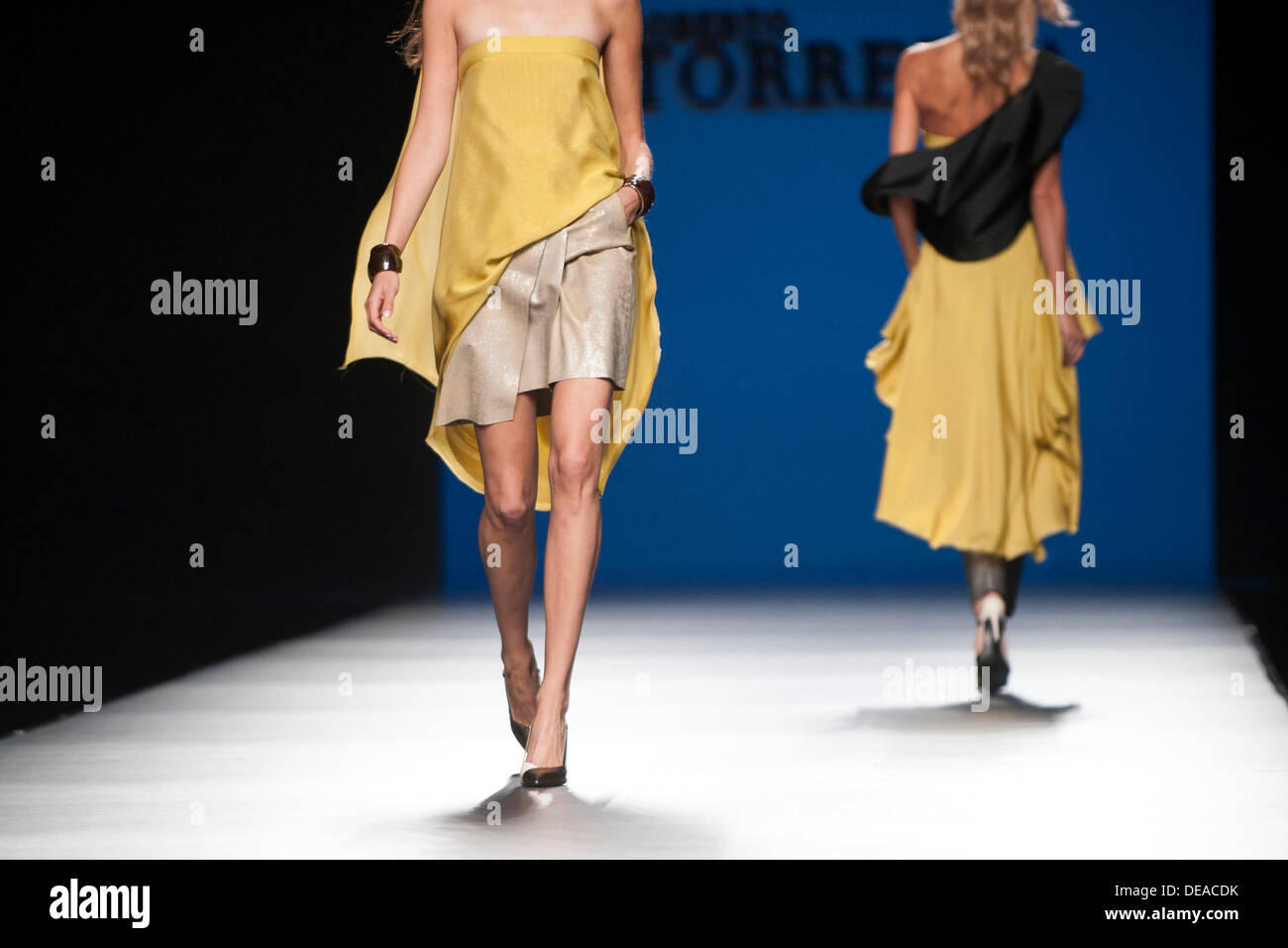 Madrid, Spain. 13th Sep, 2013. Models pose at the Duyos Fashion Show at ...