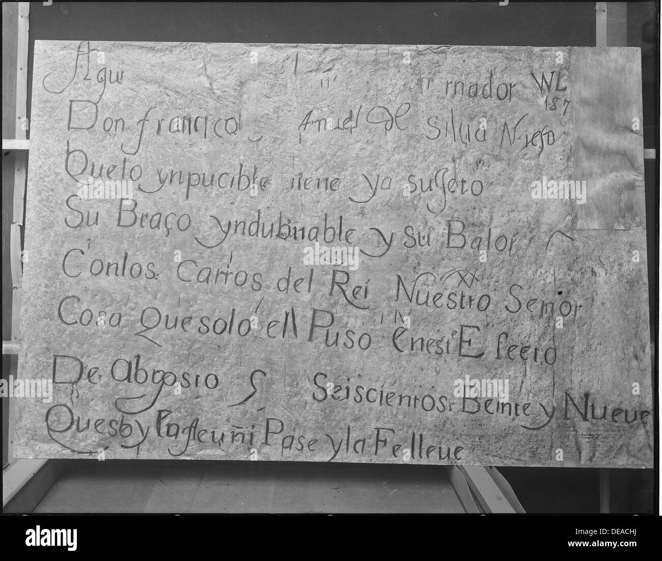 This image shows a detail of inscriptions found on Inscription Rock in ...