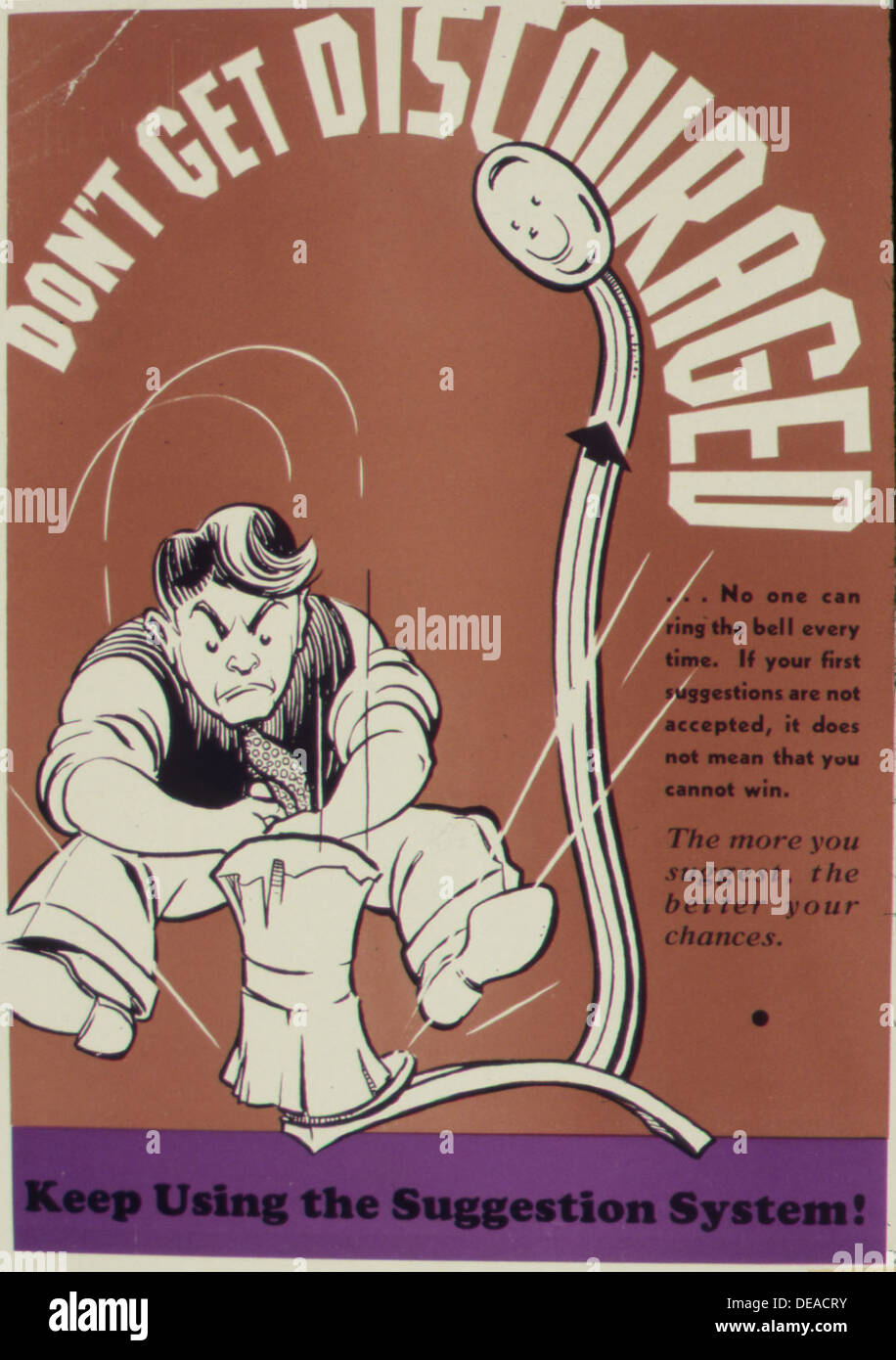 Dont be discouraged hi-res stock photography and images - Alamy