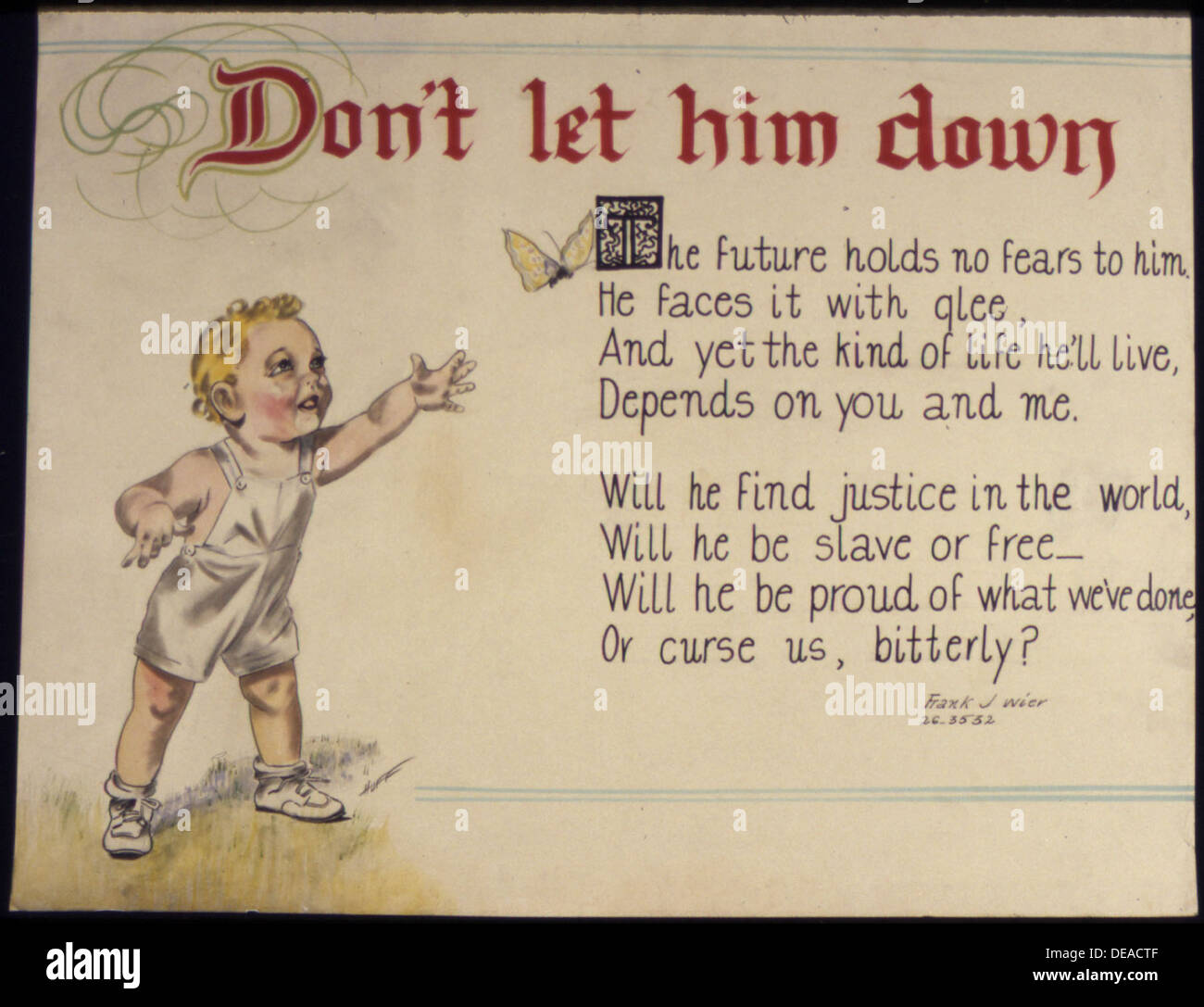 The title suggests a poignant scene, possibly illustrating a moment of ...