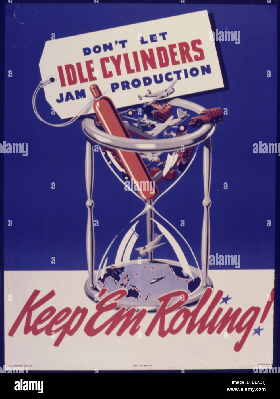 A reminder to avoid production stoppage by ensuring cylinders remain ...