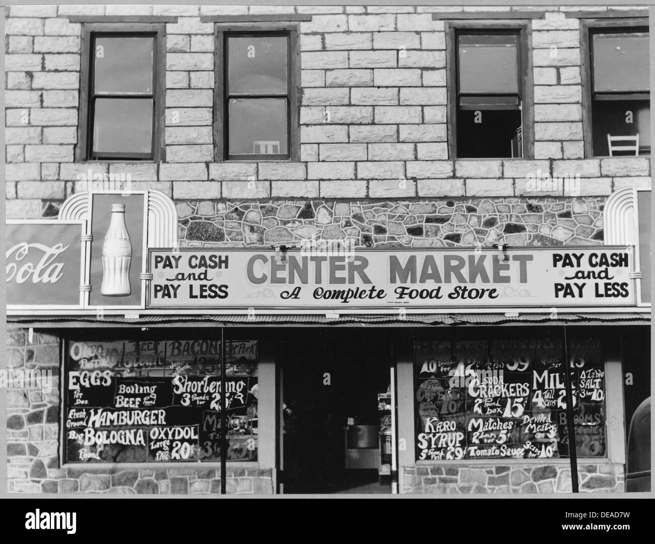 Eloy, Pinal County, Arizona. Facade, Arizona cotton town during harvest ...