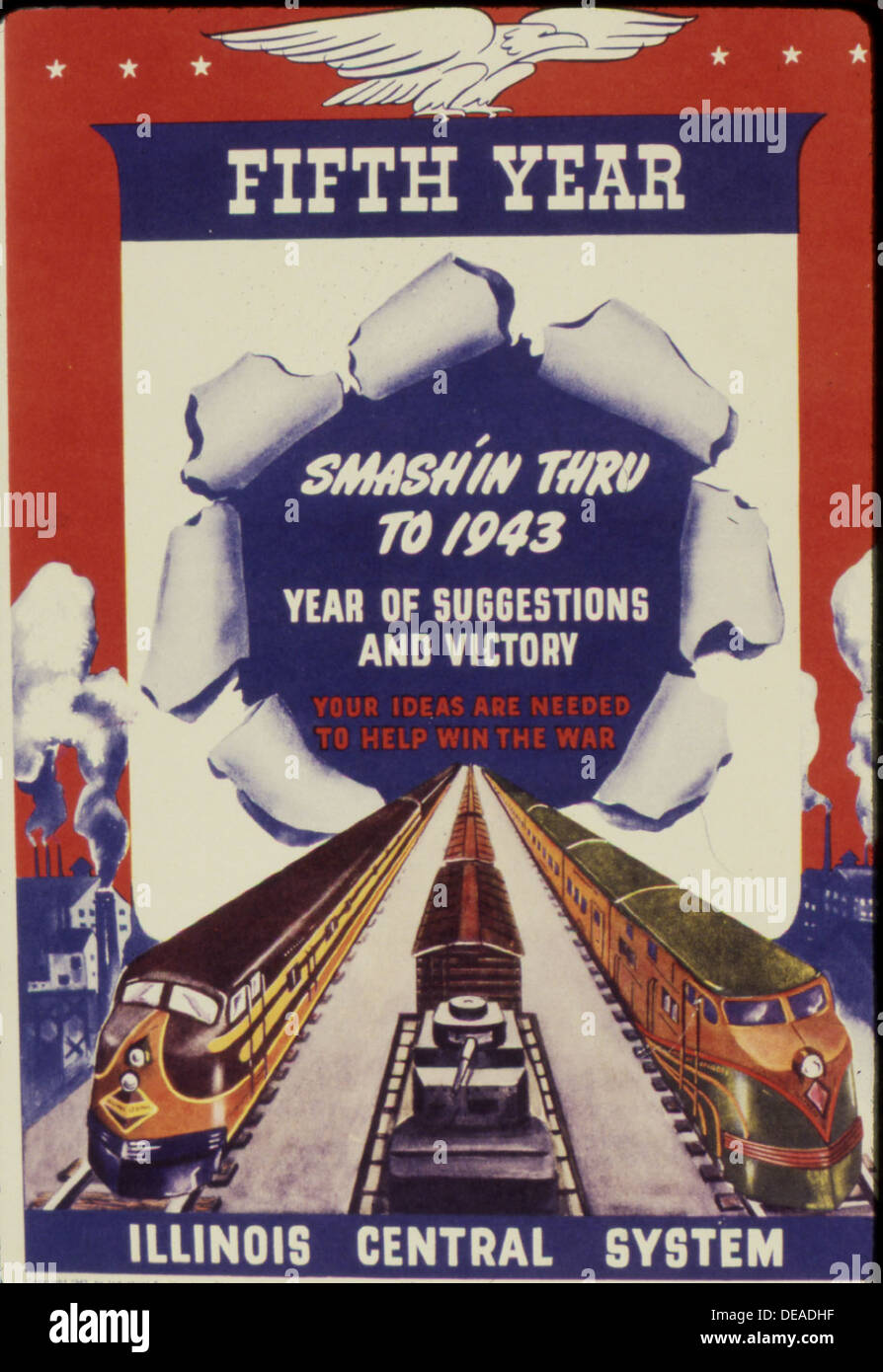A visual representation celebrating the fifth year of victory and ...