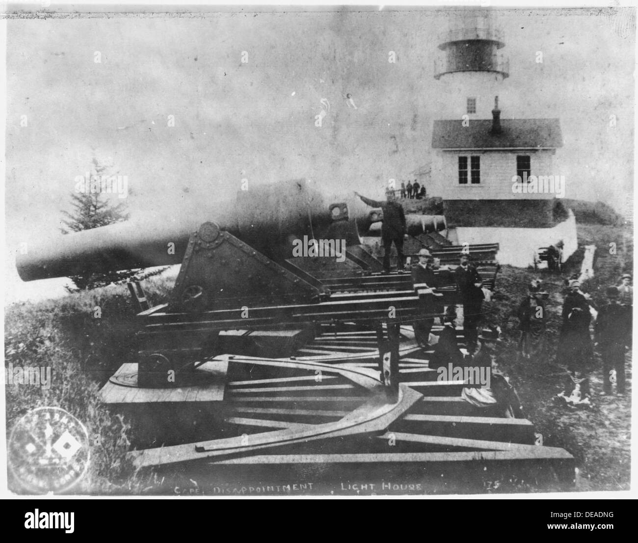The first installations at Fort Canby in Washington, marking the early ...